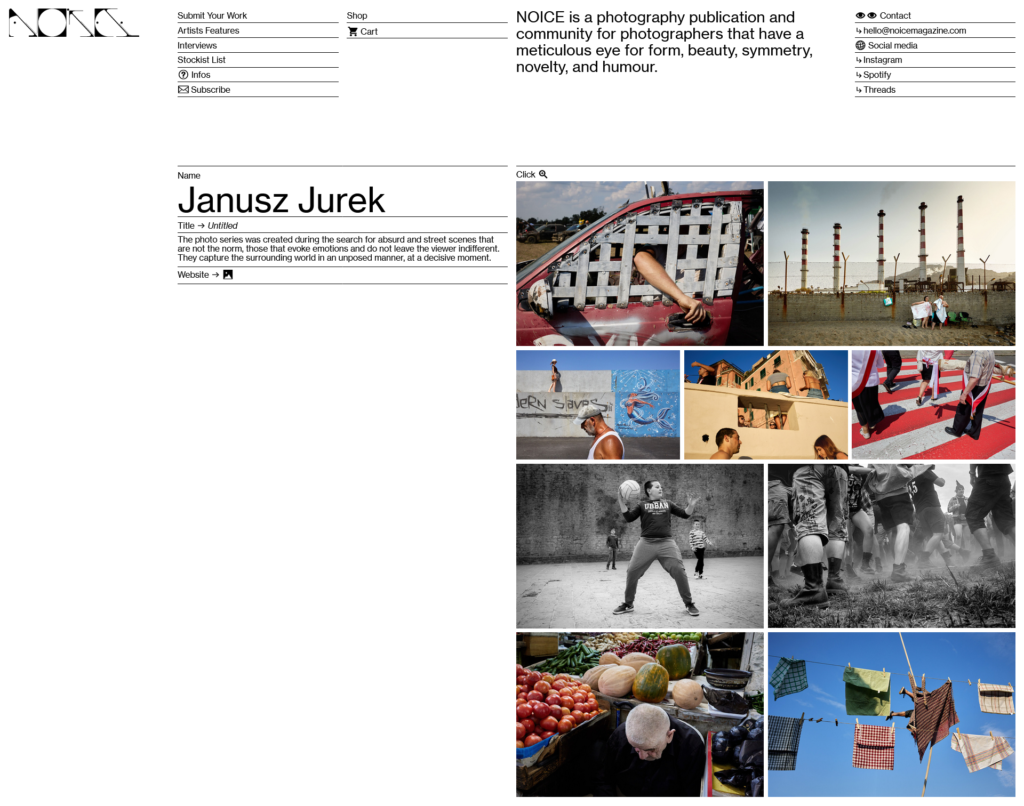 Artykuł w Noice magazine. – Janusz Jurek